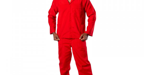 SAFETY-PPE / Polycotton Econo Conti 2-Piece Suit, Red, Size 48 / 4301048RD
