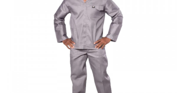 SAFETY-PPE / Standard 80/20 Conti 2-Piece Suit, Grey, Size 34 / 4101034GR