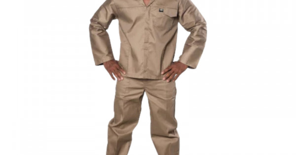 SAFETY-PPE / Standard 80/20 Conti 2-Piece Suit, Khaki, Size 34 / 4101034KH