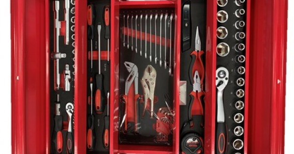 TONI-88-Piece-Tool-Box-5-Drawer-Canter-Lever-Tool-Kit-2-Handles-SK88