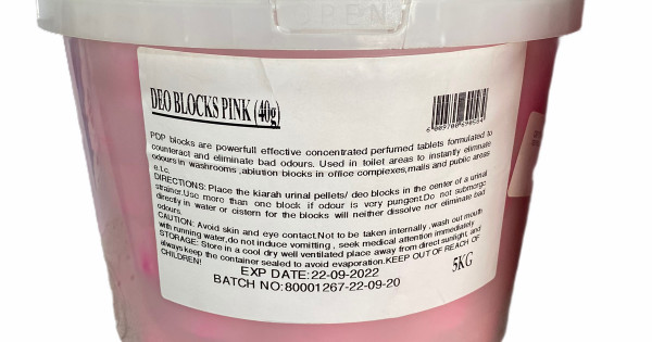 RIS-CLEANING / Deo Blocks 5kg Bucket / OPT3070