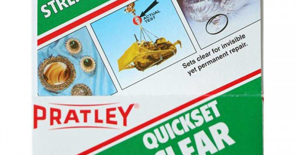 ADHESIVE EPOXY PRATLEY QUICKSET CLEAR 36ml PRATLEY